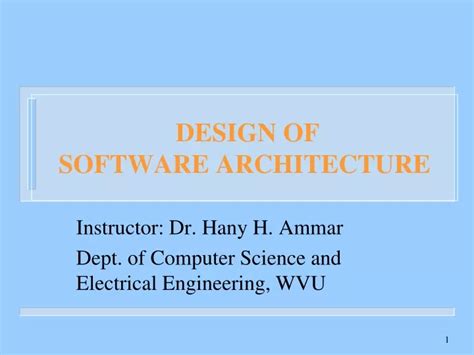 PPT DESIGN OF SOFTWARE ARCHITECTURE PowerPoint Presentation Free Download ID 9437432
