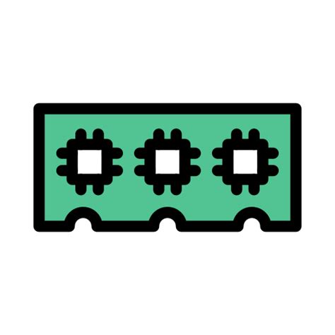 Chip Vector Stall Lineal Color Icon