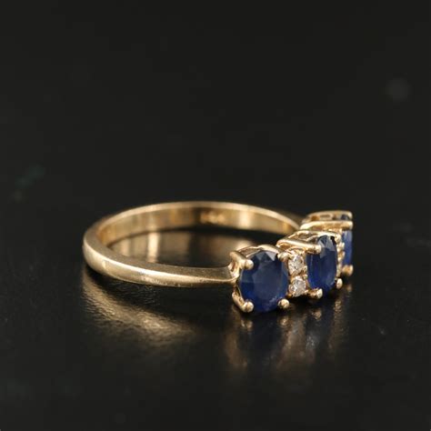 14k Sapphire And Diamond Ring Ebth