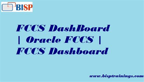 Fccs Dashboard Oracle Fccs Fccs Dashboard