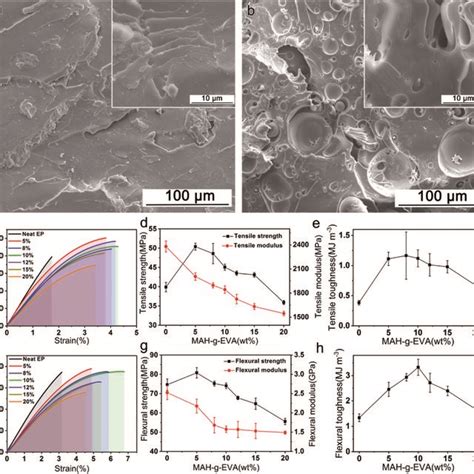 Sem Micrographs Of The Fractured Surfaces Of Tensile Specimens For Neat