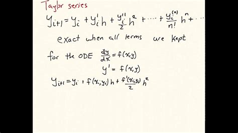 Error Analysis For Eulers Method Youtube