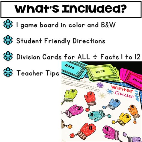 Basic Division Facts Practice Games January Winter Theme For Division