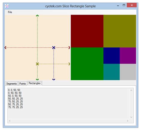 Dividing Up A Rectangle Based On Pairs Of Points Using C Articles And Information On C And
