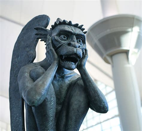 Talking Gargoyle Animatronic Entertains Travelers At Denver