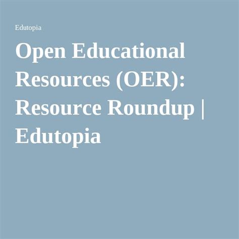Oer Commons Open Educational Resources