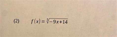 Solved For And Find The Inverse Function F X For Chegg