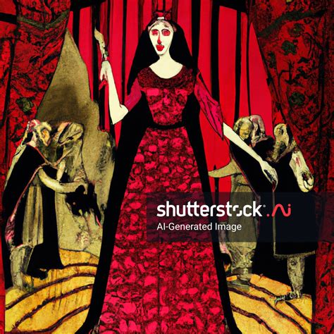 ภาพ Shocking Portrait Lady Macbeth She Portrayed ที่สร้างโดย Ai 2368162917 Shutterstock