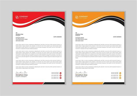 Business Letterhead Design Samples Professional Letterhead Template
