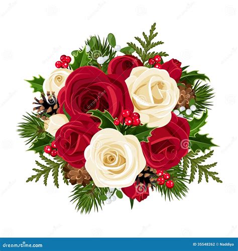 Christmas Roses Tree With Purpe Decorations And A Large Golden Star On