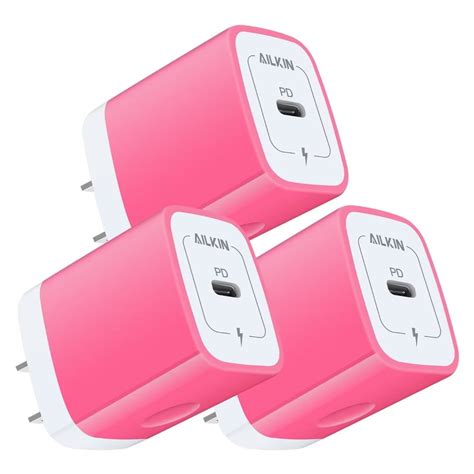 Usbc Block Usb C Wall Charger Block Ailkin Pack Usb Wall Charger W Power Delivery Charging