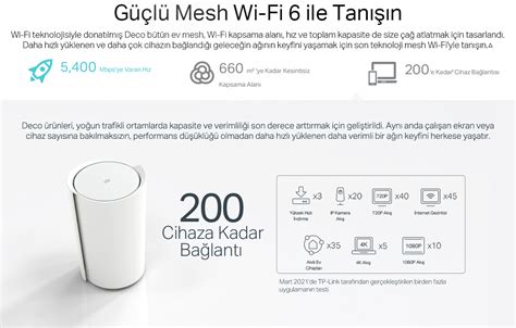 Tp Link Deco X73 Dsl 3 Pack Ax5400 Mbps Dual Band Fiyatı