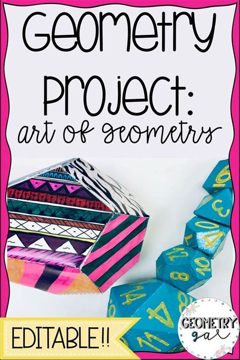 Editable Geometry Project Abc Book 8th 11th Grade Geometry Projects High School Geometry