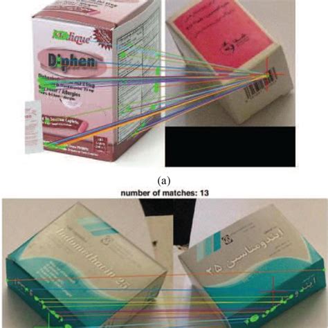 A Mismatch Using Sift B A True Matching Using Optimized Sift