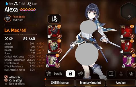 Epic Seven Alexa Build Skill Equipment And Artifacts Zathong