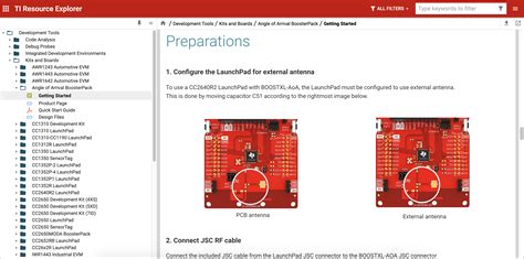 LAUNCHXL CC R LAUNCH XL CC R External Antenna Bluetooth Forum Bluetooth TI E E