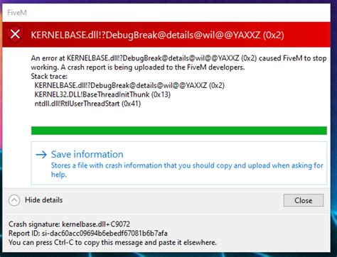 KERNELBASE Dll Errors FiveM Client Support Cfx Re Community