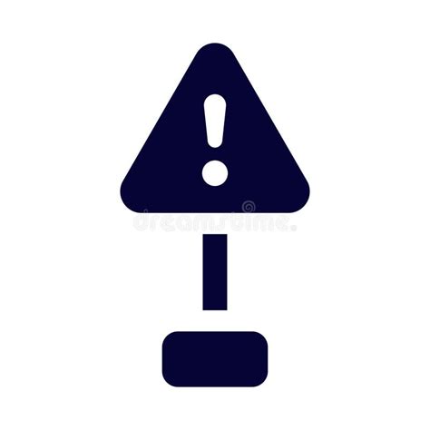 Road Stand Alert Accident Road Accident Alert Icon Stock Vector