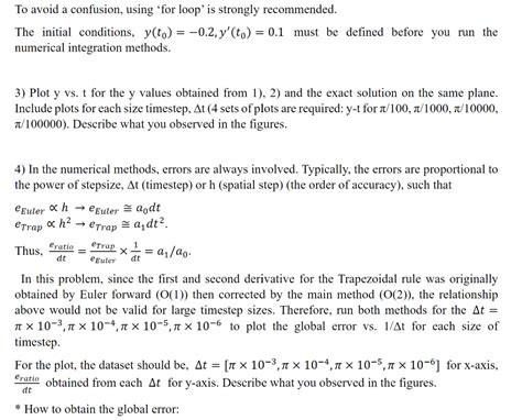 Solved Problem Dt2d2y−y Initial Conditions