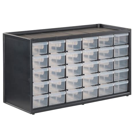 Small Parts Organizer Cabinet Plastic 25 Drawer Parts Storage Box