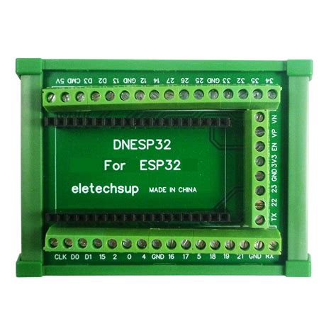 din rail mount screw terminal block adapter board for esp32s esp wroom