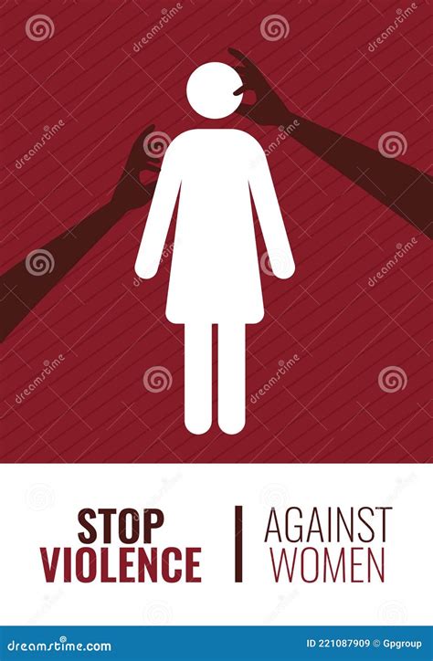 Sexual Aggression Card Stock Vector Illustration Of Unwanted 221087909
