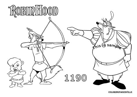 Robin Hood Coloring Pages