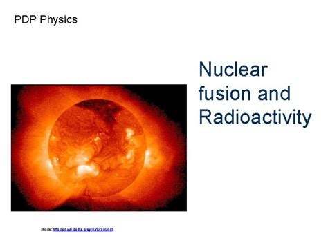 Pdp Physics Nuclear Fusion And Radioactivity Image