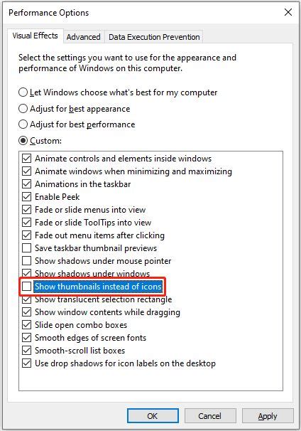 How To Disable Thumbnails In Windows