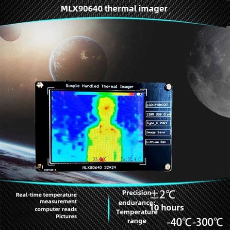 Mlx90640 Infrared Thermal Imager Diy Temperature Detection Electronic Repair Equipment