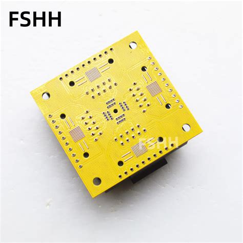 Clamshell CQFP40 Test Socket QFP40 Ic Socket Pin Pitch 1 27mm Chip Size 14 5x14 5mm 20x20mm