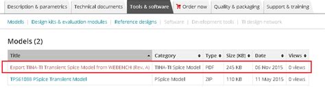 Tinaspicepmp9772 Pmp9772 Simulation Simulation Hardware And System Design Tools Forum