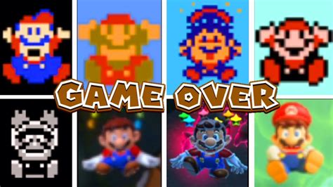 Evolution Of Super Mario Death Animations And Game Over Screens 1983 2023