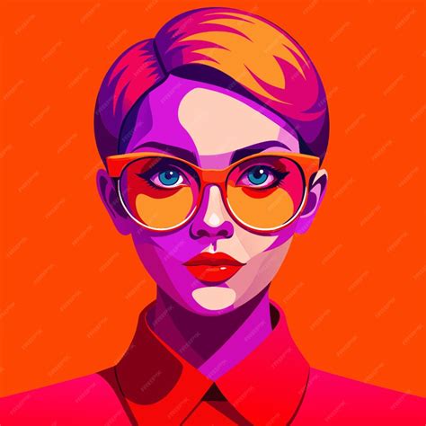 Womens Glasses Vector Illustration Flat 2 Premium Ai Generated Vector