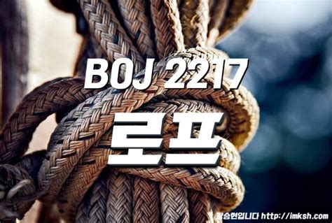 백준 2217 로프 풀이 python java