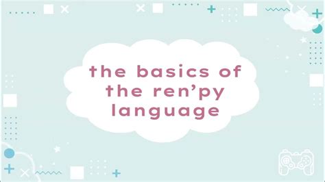 NUGDC Ren'py Tutorial - YouTube