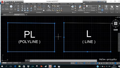 Penggunaan Perintah Line Dan Polyline Di Autocad Indo Design Center