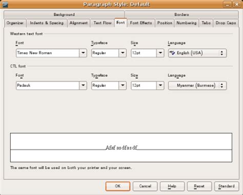 A Guide To Using Myanmar Unicode Using OpenOffice With Myanmar
