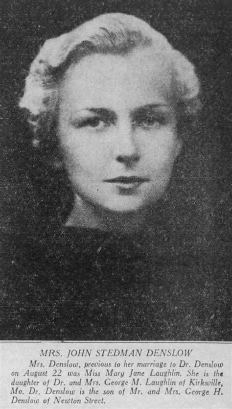 Mary Jane Laughlin Denslow 1914 1991 Mémorial Find A Grave
