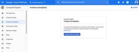 Gcp Gce Instance Template Setup Before You Try To Manage Instance