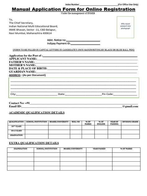 Manual Application For Online Reg Pdf