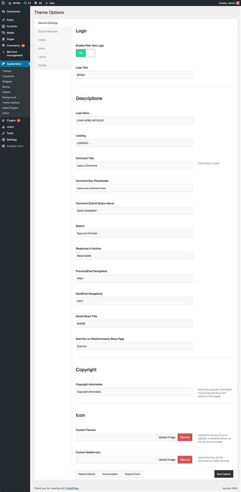 Art Wordpress Theme Documentation