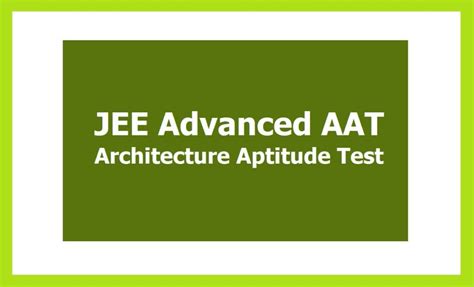 JEE Advanced AAT Result Declared At Jeeadv Ac In Direct Link Psychographic Society