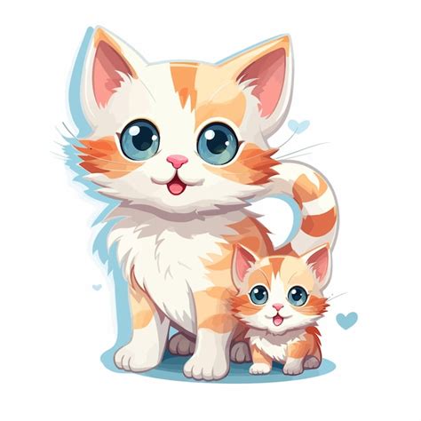 Premium Vector Cute Cat With Babay Vector