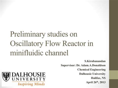 Oscillatory Flow Reactor Pdf Physics Science
