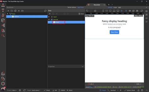 Getting Started With App Flows Front End Components Wappler Community
