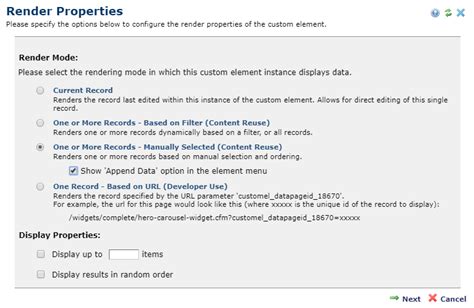 Hero Carousel Widget