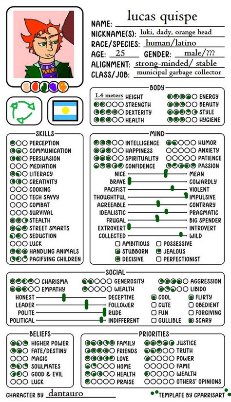 character template lucas by dantauro on deviantart