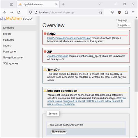 installing phpmyadmin stylus