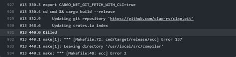 When Adding Config Net Git Fetch With Cli True To The End Of The Cargo Command An Error